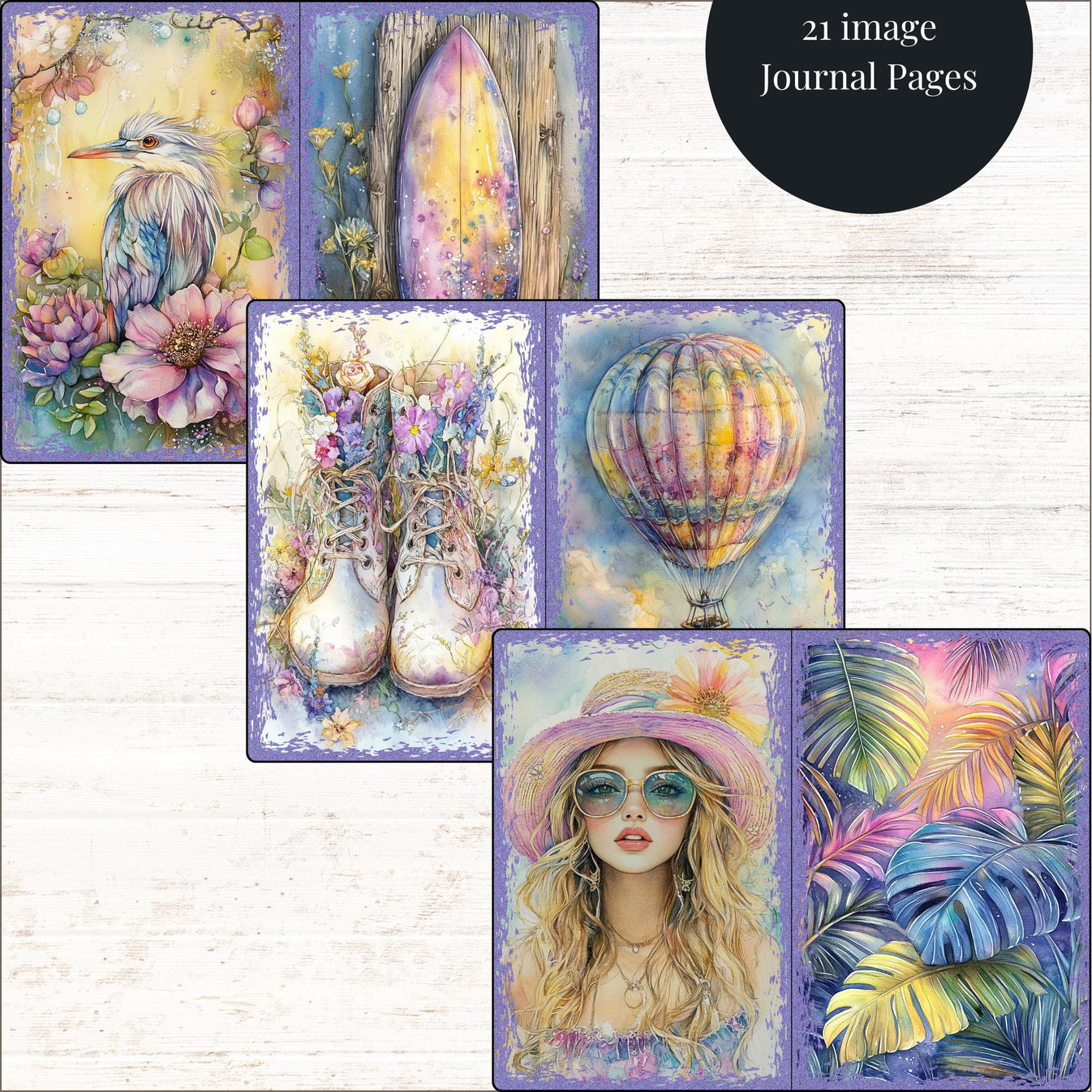 Bright Colorful & Junk Journal Kit – Country Mouse Prints